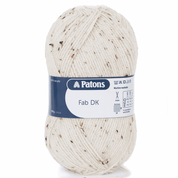 Patons Fab DK Yarn 2070 Natural Tweed