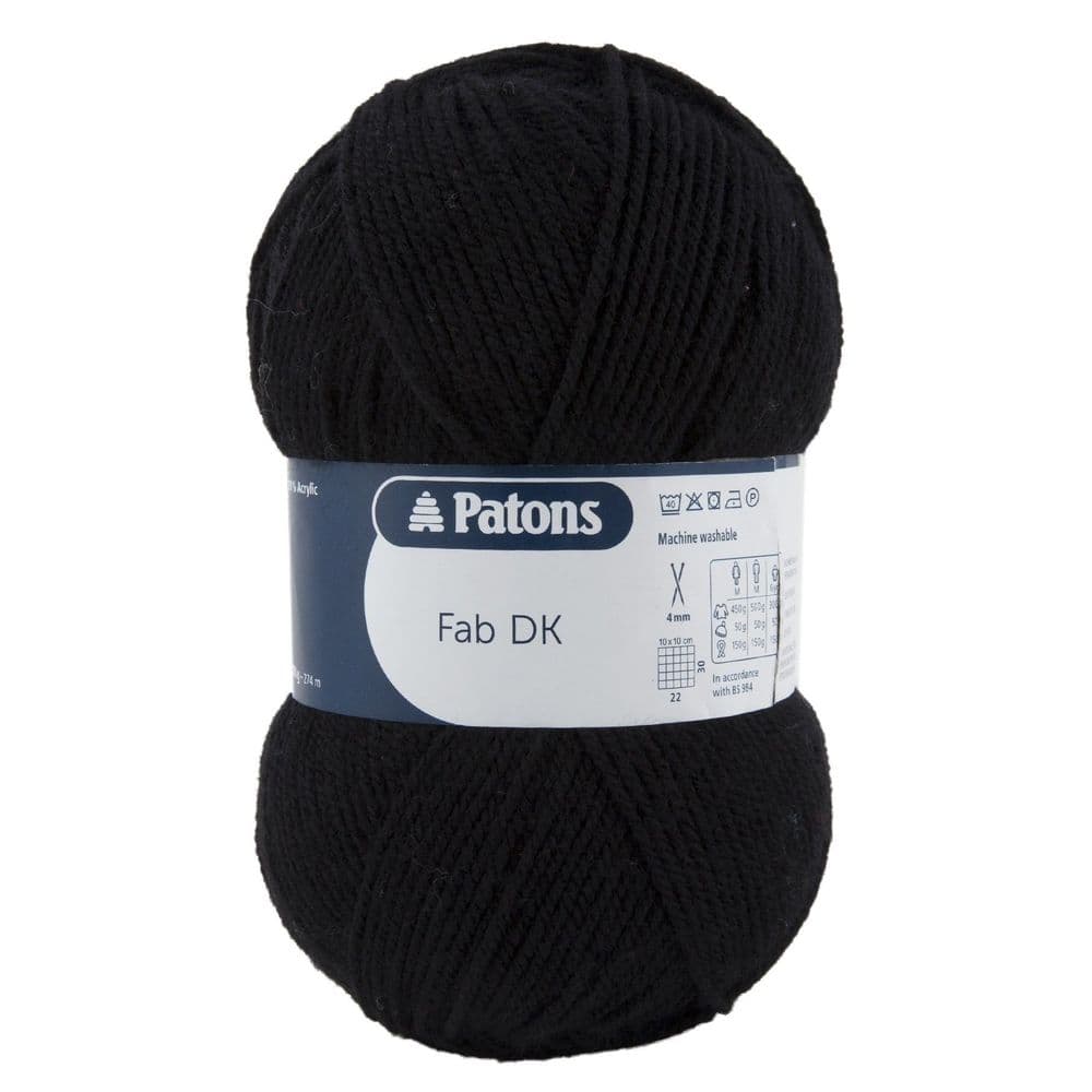 Patons Fab DK Yarn 2311 Black