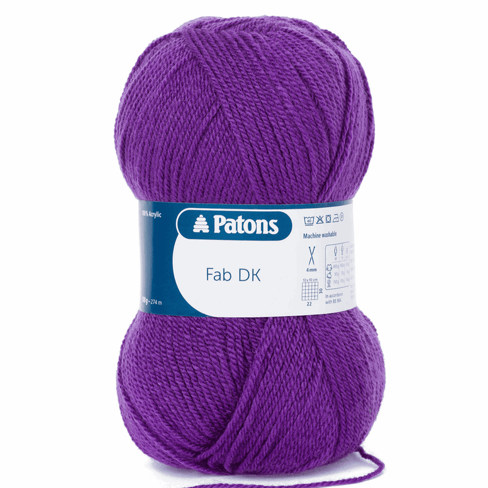 Patons Fab DK Yarn 2313 Purple