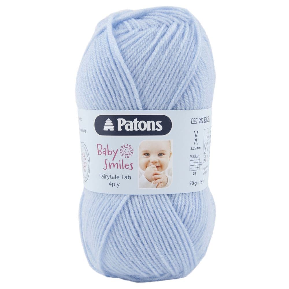 Patons Fairytale Fab 4ply 01054 Pale Blue Baby Yarn