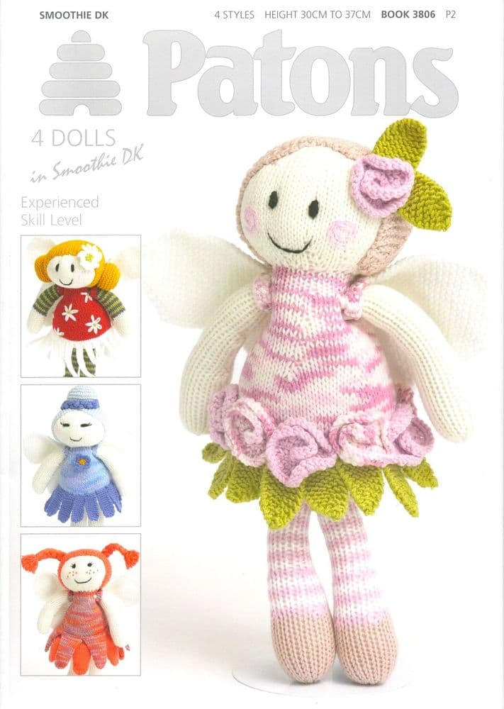 Patons Smoothie DK Dolls Knitting Book 3806