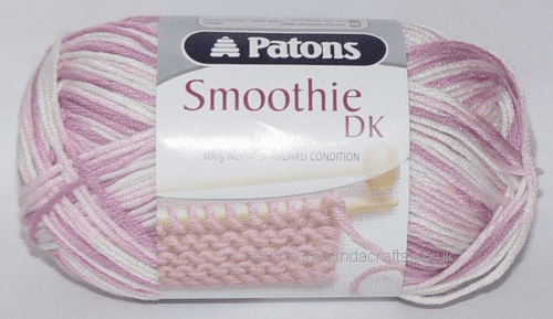 Patons Smoothie DK Yarn 2002 Pink Mix