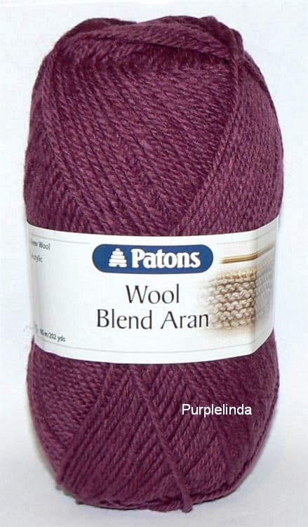 Patons Wool Blend Aran 136 BERRY DISCONTINUED