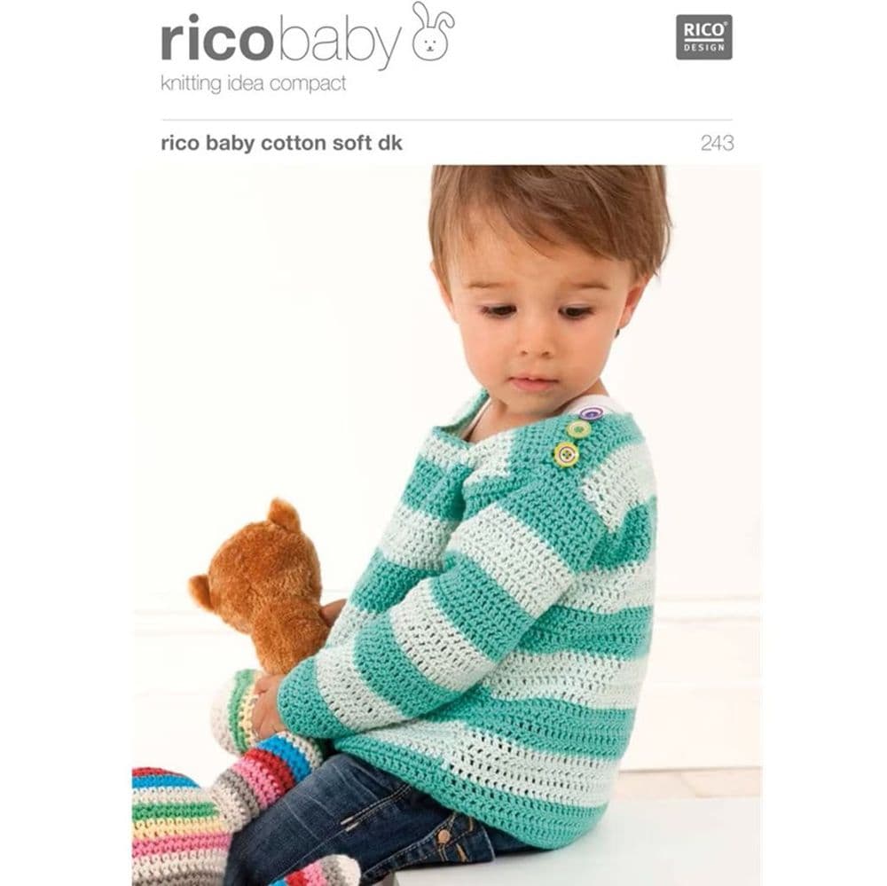 Rico Baby Cotton Soft DK 243 Jumpers Crochet Pattern