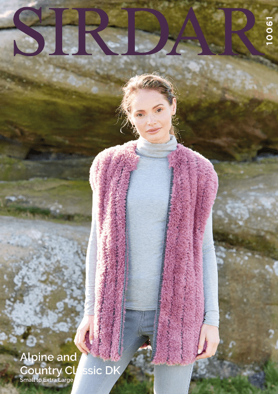 Sirdar Alpine Gilet Knitting Pattern 10061