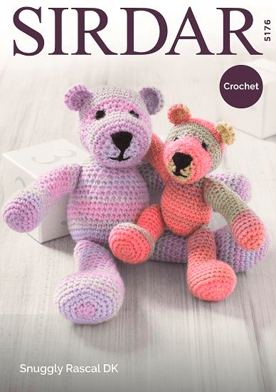 Sirdar DK Mummy Baby Bear Crochet Pattern 5176
