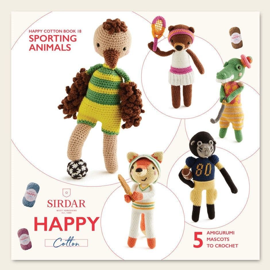 Sirdar Happy Cotton Book 18 Sporting Animals
