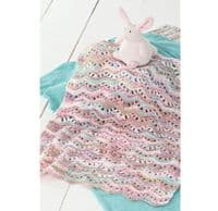 Sirdar Snuggly Baby Crofter DK 4451 Blankets Crochet Pattern