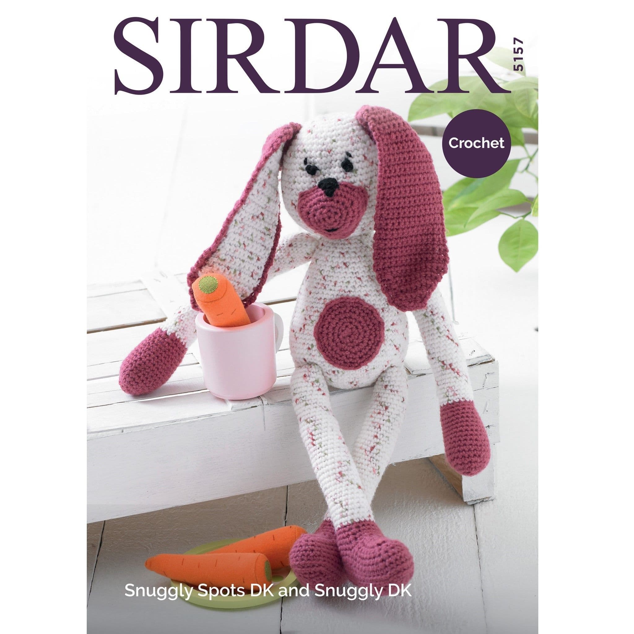 Sirdar Snuggly DK 5157 Rabbit Toy Crochet Pattern REDUCED