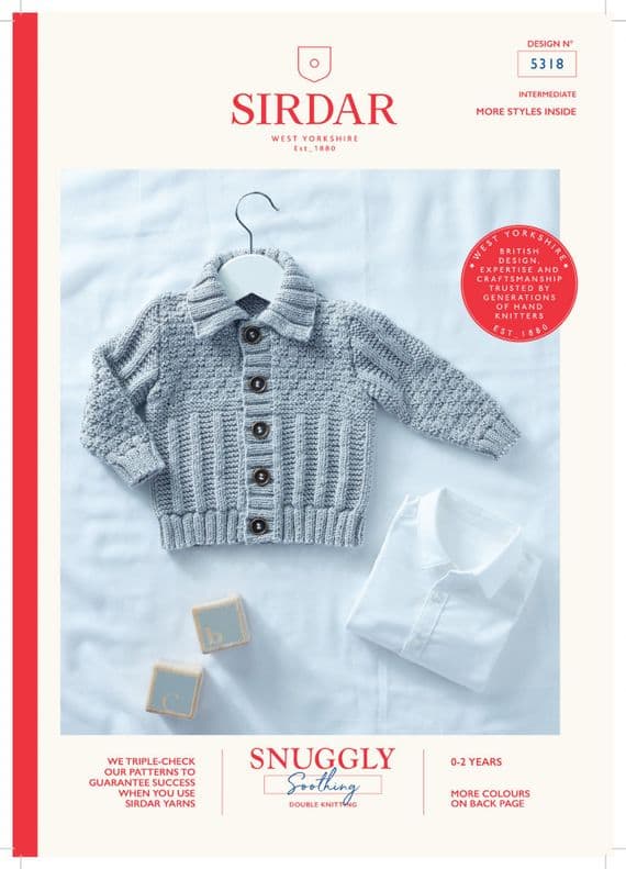 Sirdar Snuggly Soothing DK 5318 Knitting Pattern