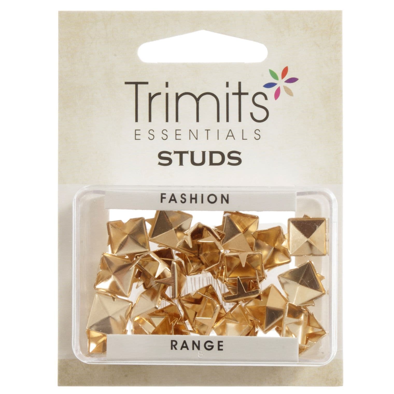 Trimits Studs Claw Pyramid 7mm Gold REDUCED