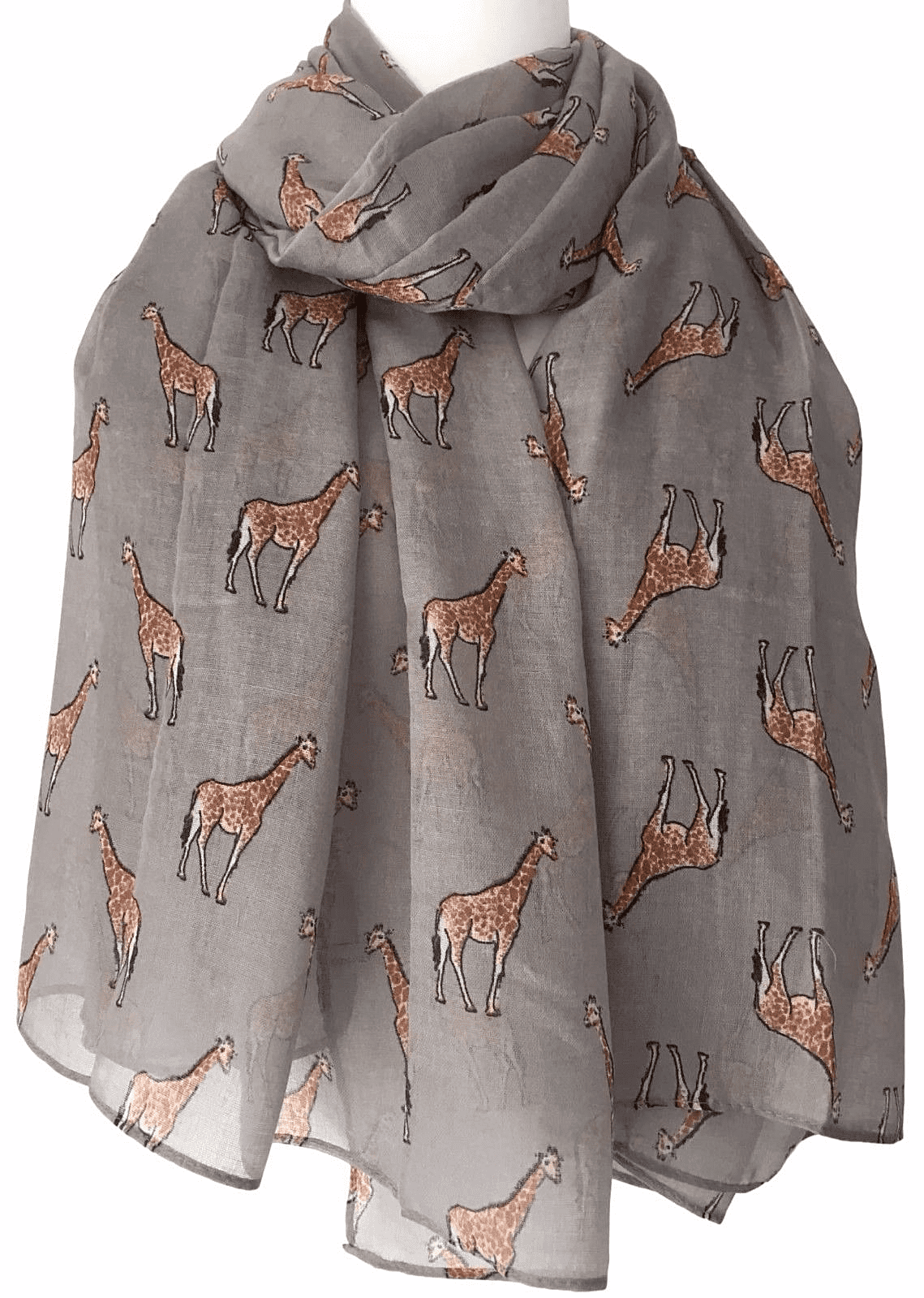 Grey Giraffe Scarf