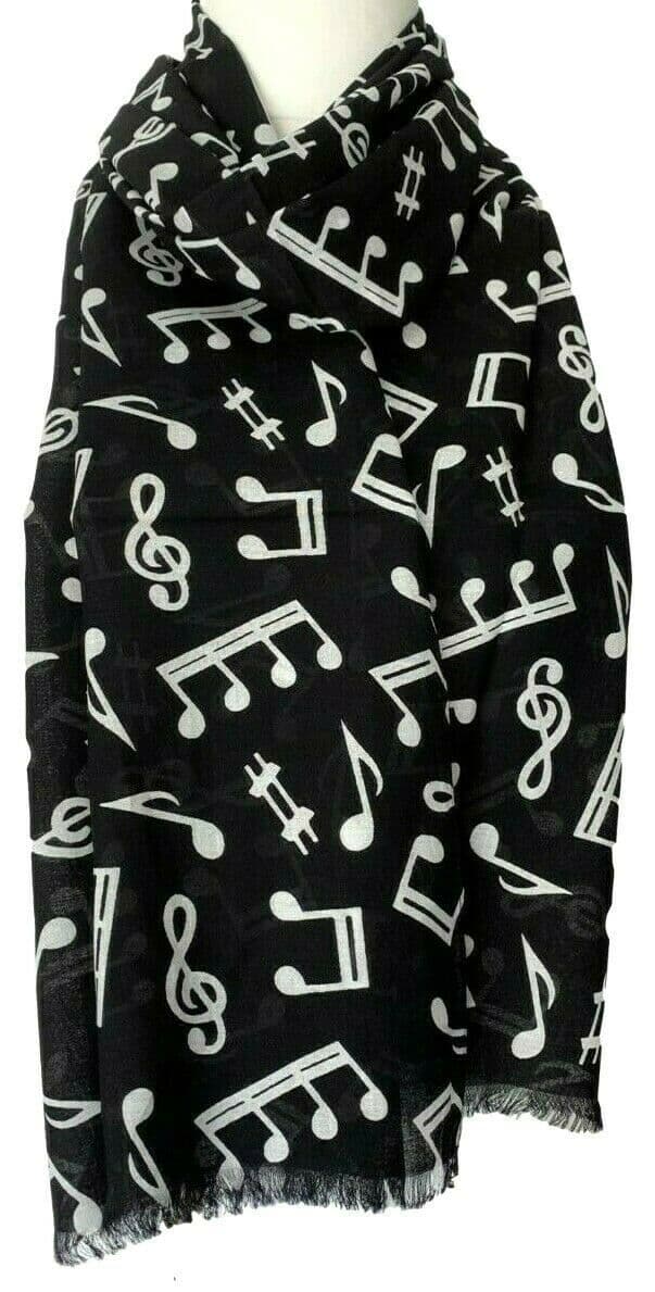 Black and white cotton scarf store