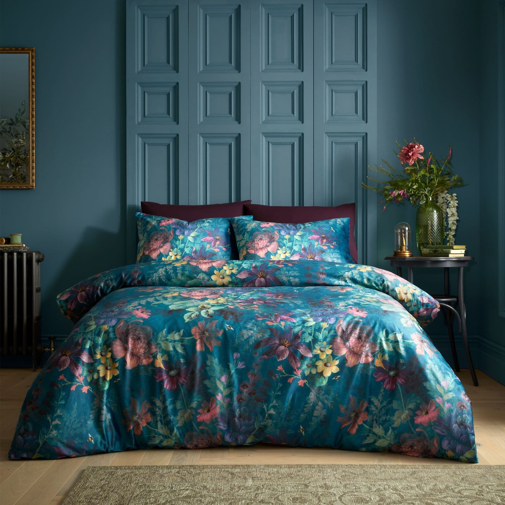 Teal duvet set store