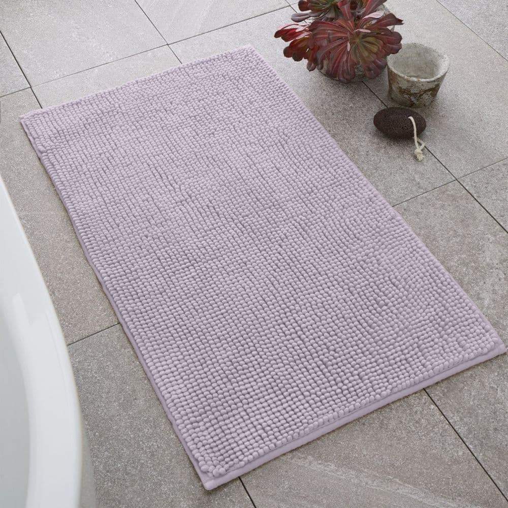 Catherine Lansfield Bobble Lilac Bath Mat