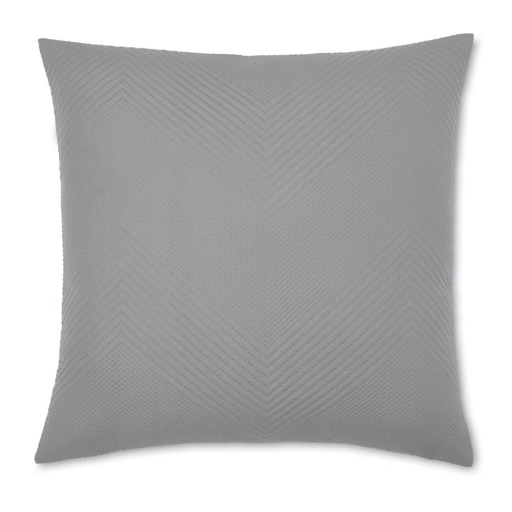 Catherine Lansfield Pinsonic Chevron Silver Filled Cushion