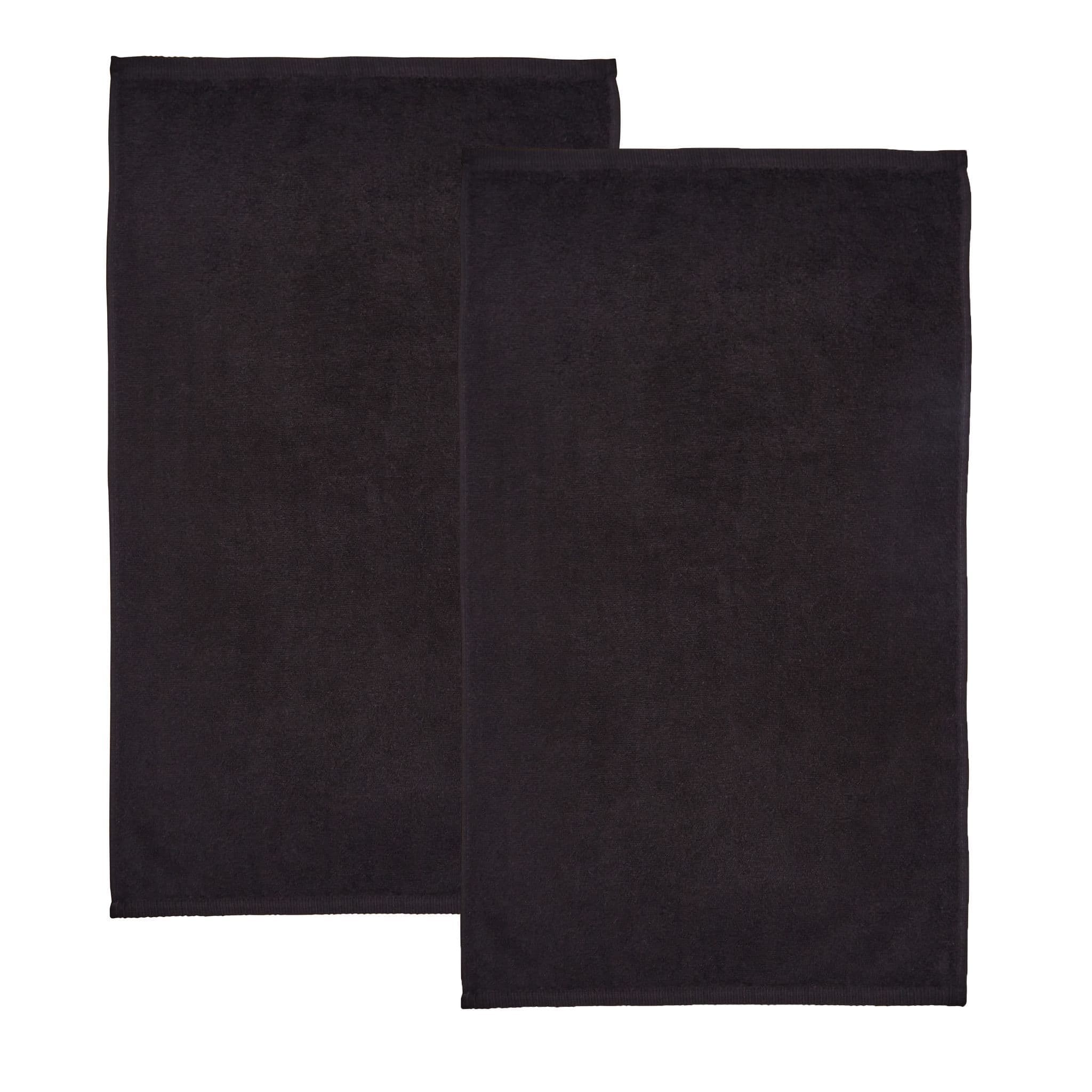Catherine Lansfield Quick Dry Black Bath Towels