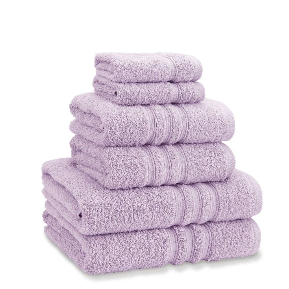 Catherine Lansfield Zero Twist Lilac Bath Towels