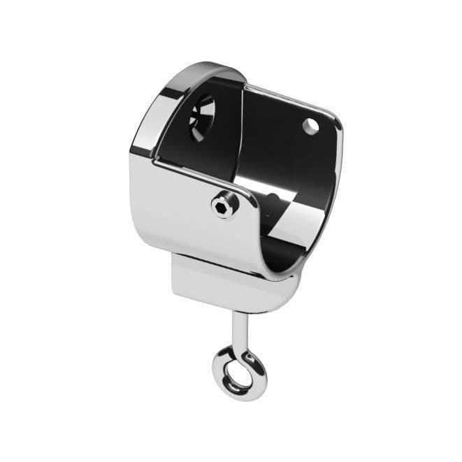 Integra Elements 35mm Metal Curtain Pole Recess Bracket - Chrome