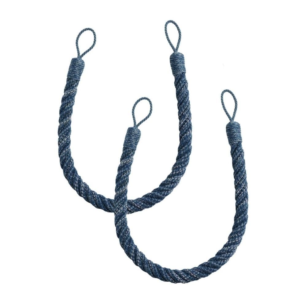 Laura Ashley Felton Rope Tiebacks Pair - Seaspray