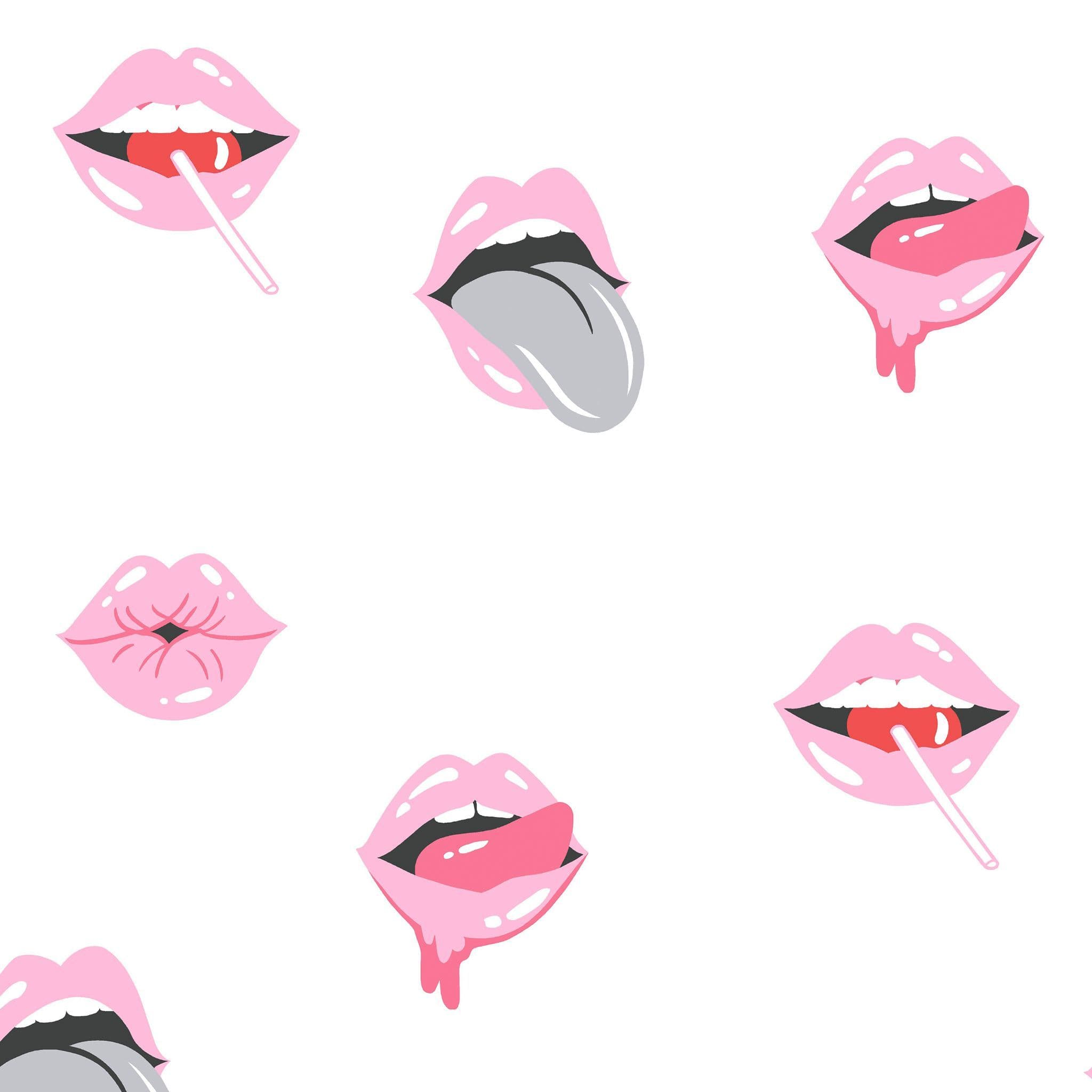 Sassy B Lip Service Pink Wallpaper