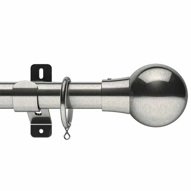 Swish Design Studio Mondiale 28mm 3-Sided Bay Window Curtain Pole Set ...