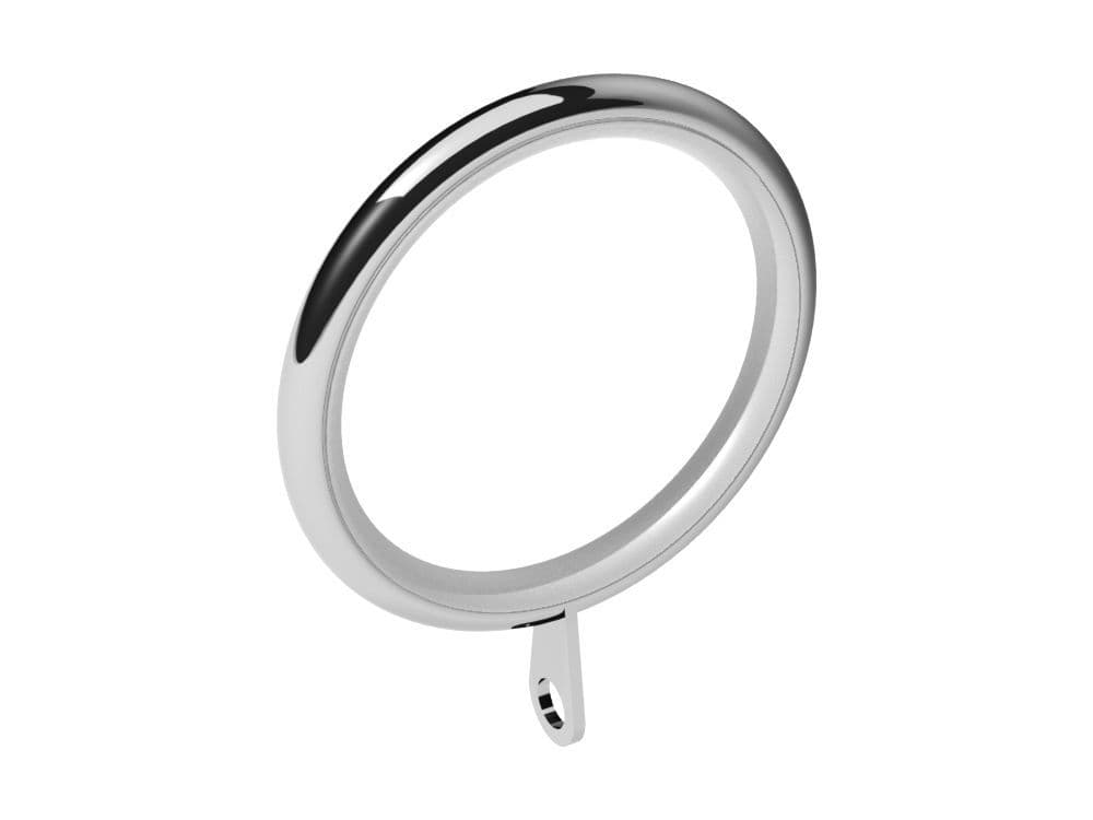 Swish Elements 28mm Metal Curtain Rings - Chrome