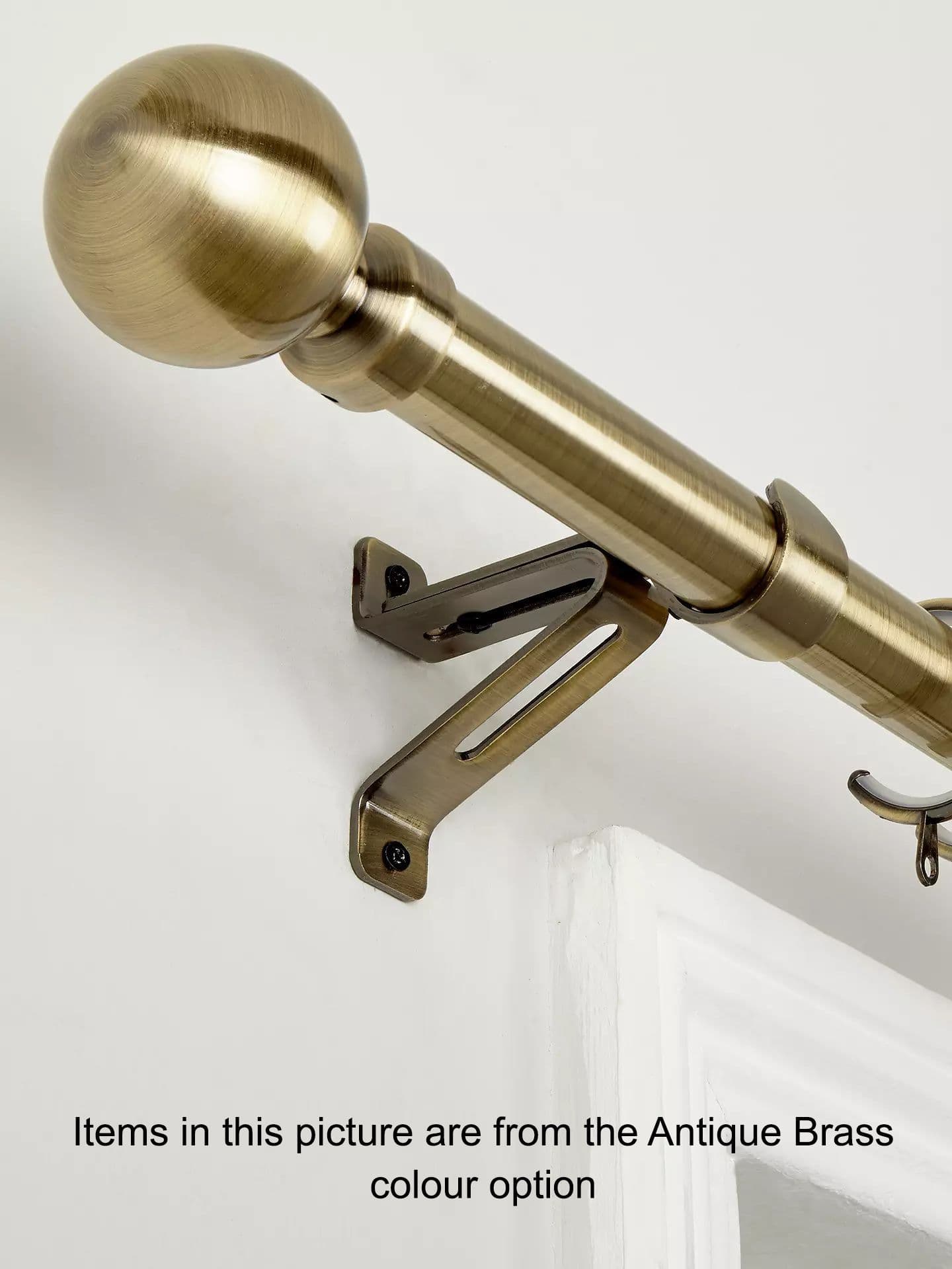 Swish Elements Belgravia 28mm 3-Sided Bay Window Curtain Pole 400cm ...