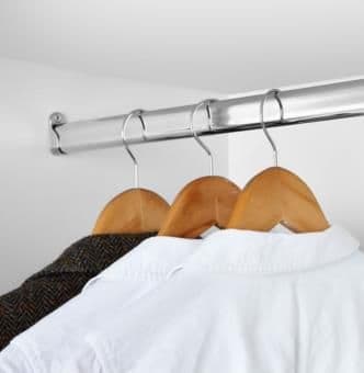 Chrome Oval Wardrobe Rail