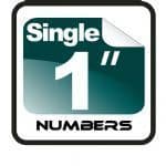1" Race Numbers
