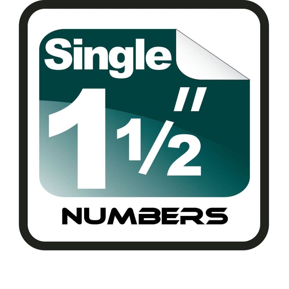 1 5" Race Numbers