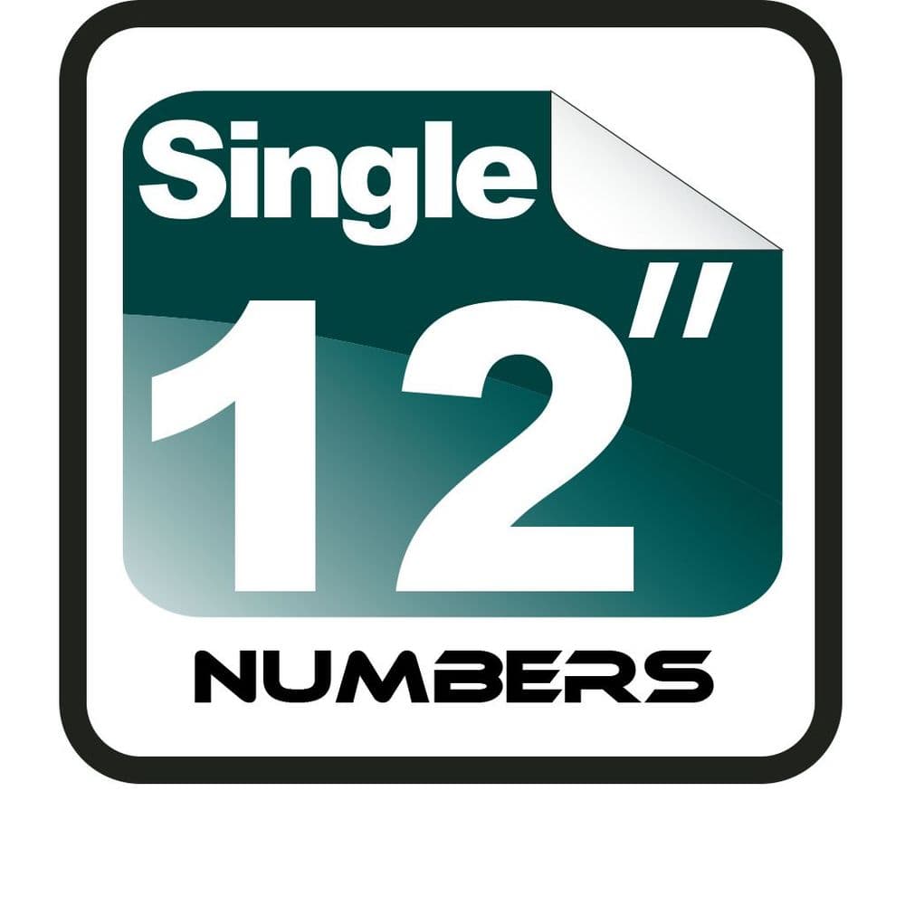 12" Race Numbers