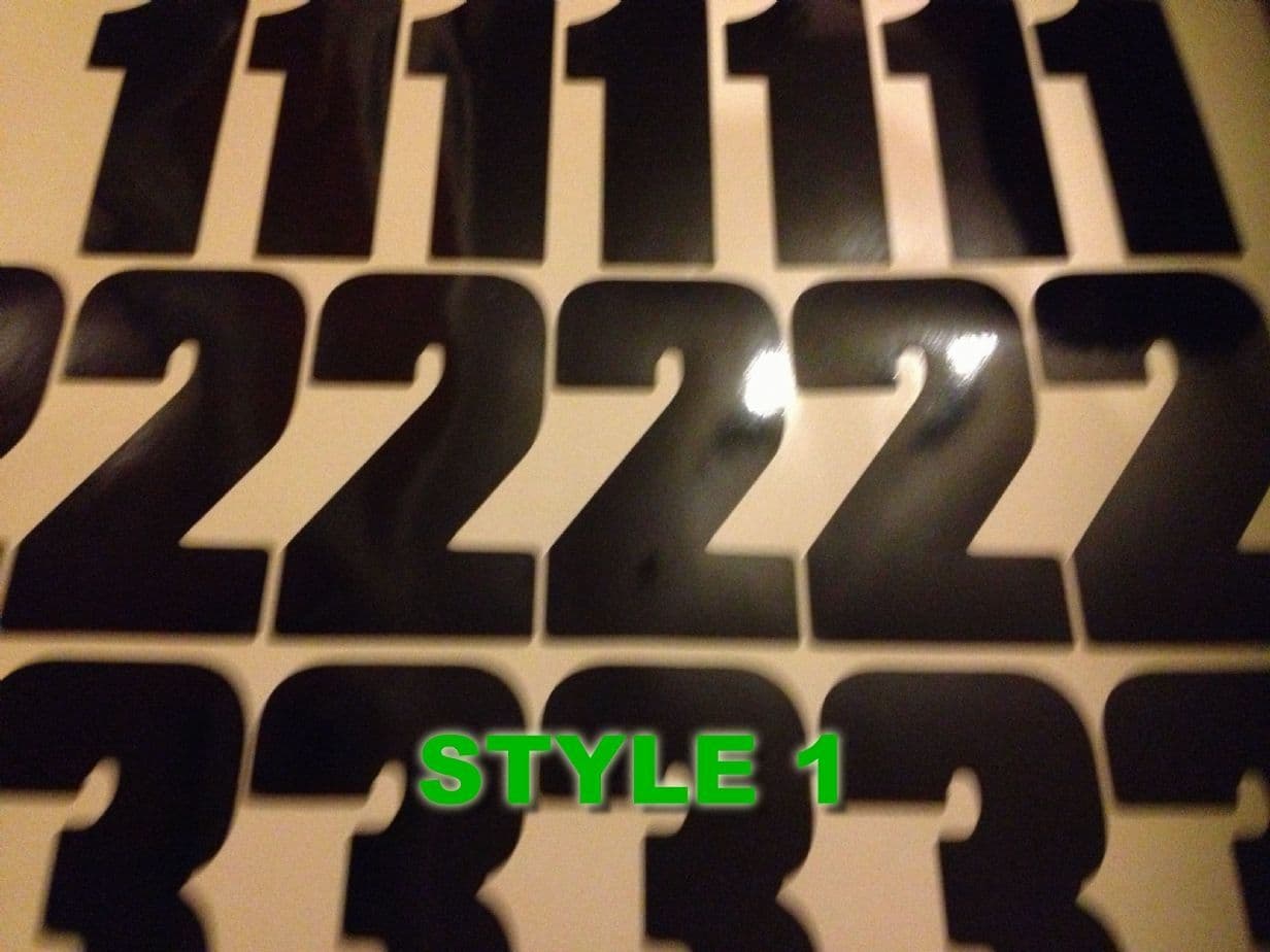 14cm & x28;140mm& x29; Race Numbers ACU SPEC - 100 pack