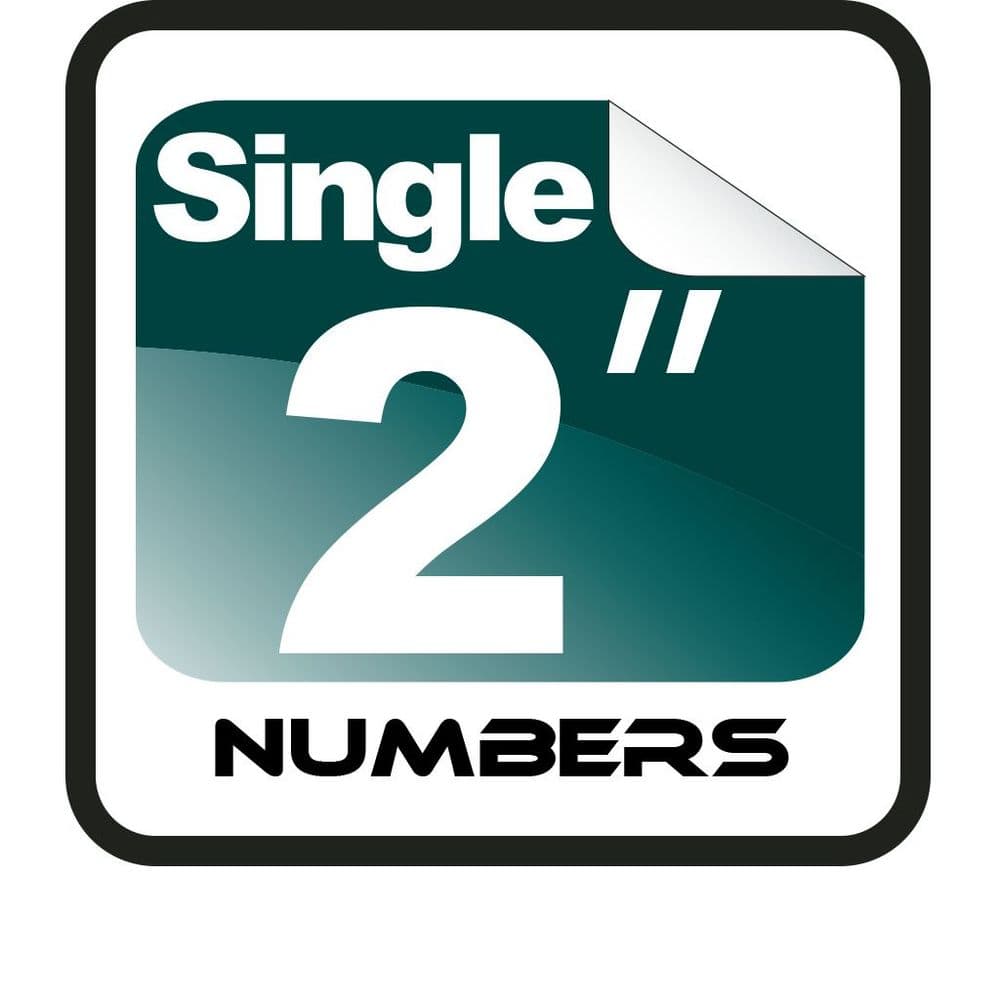 2" Race Numbers