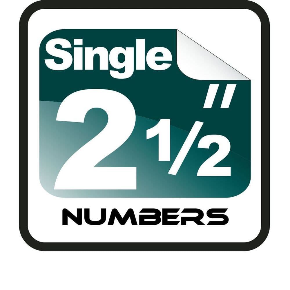 2 5" Race Numbers