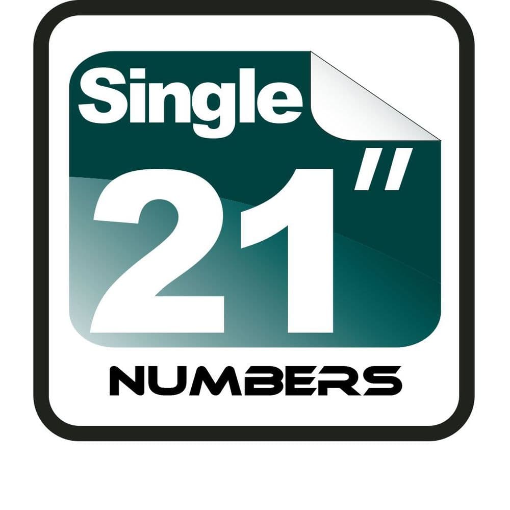 21" Race Numbers 1 to 10