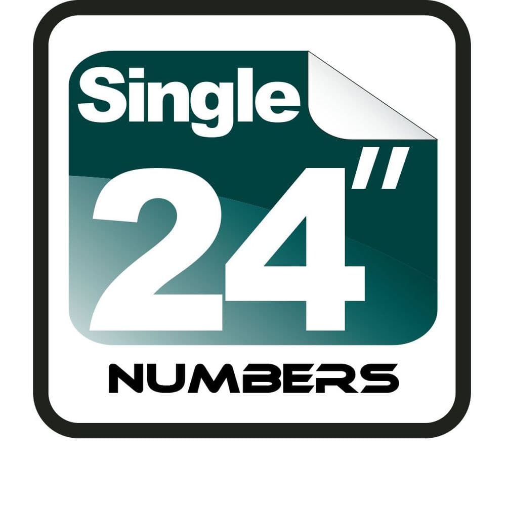 24" Race Numbers 1 to 10