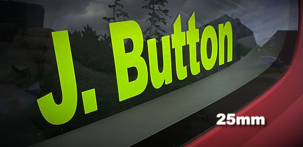 25mm Name Vinyl Lettering