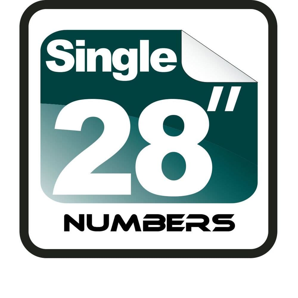 28" Race Numbers 1 to 10