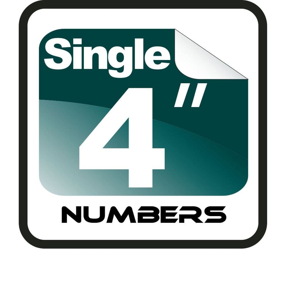 4" Race Numbers