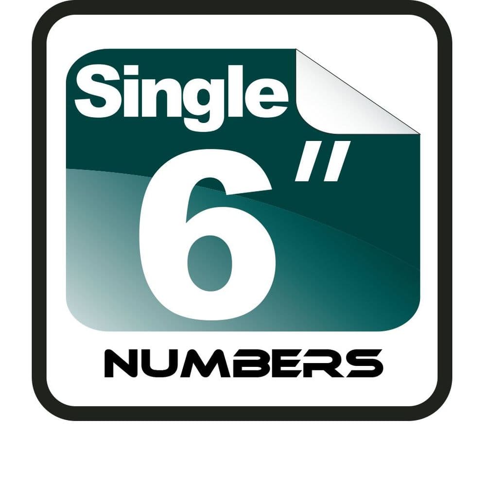 6" Race Numbers
