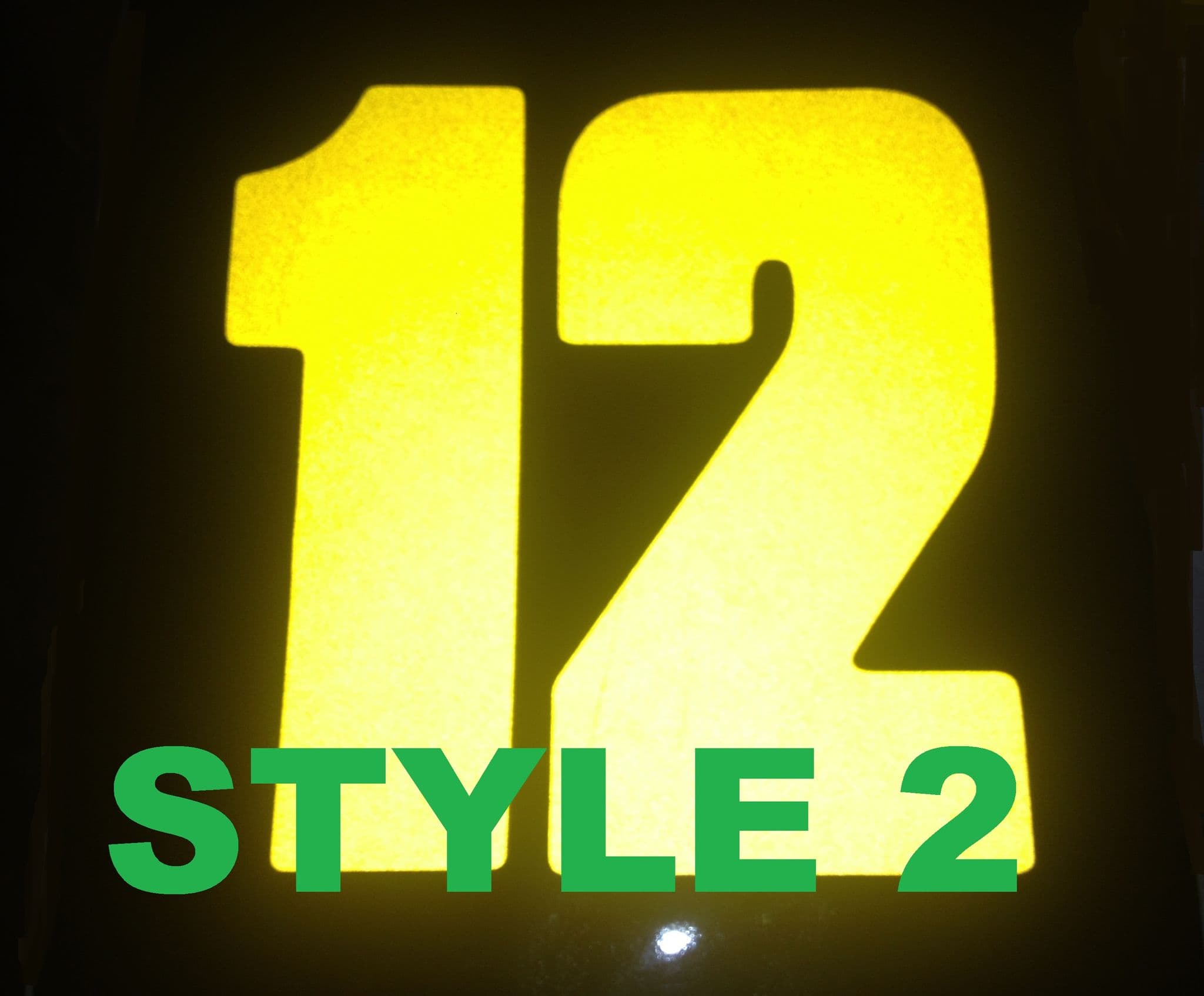 Fluorescent 12cm 120mm Race Numbers 1 to 10