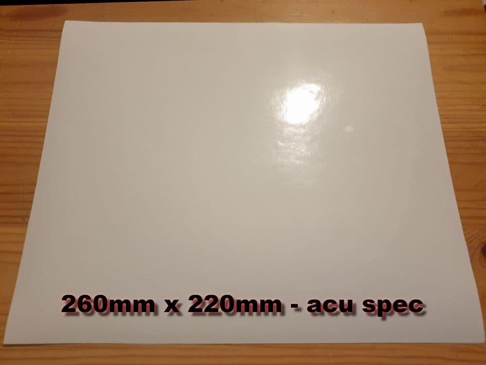 RECTANGLE BACKGROUND - ACU SPEC 260mm x 220mm