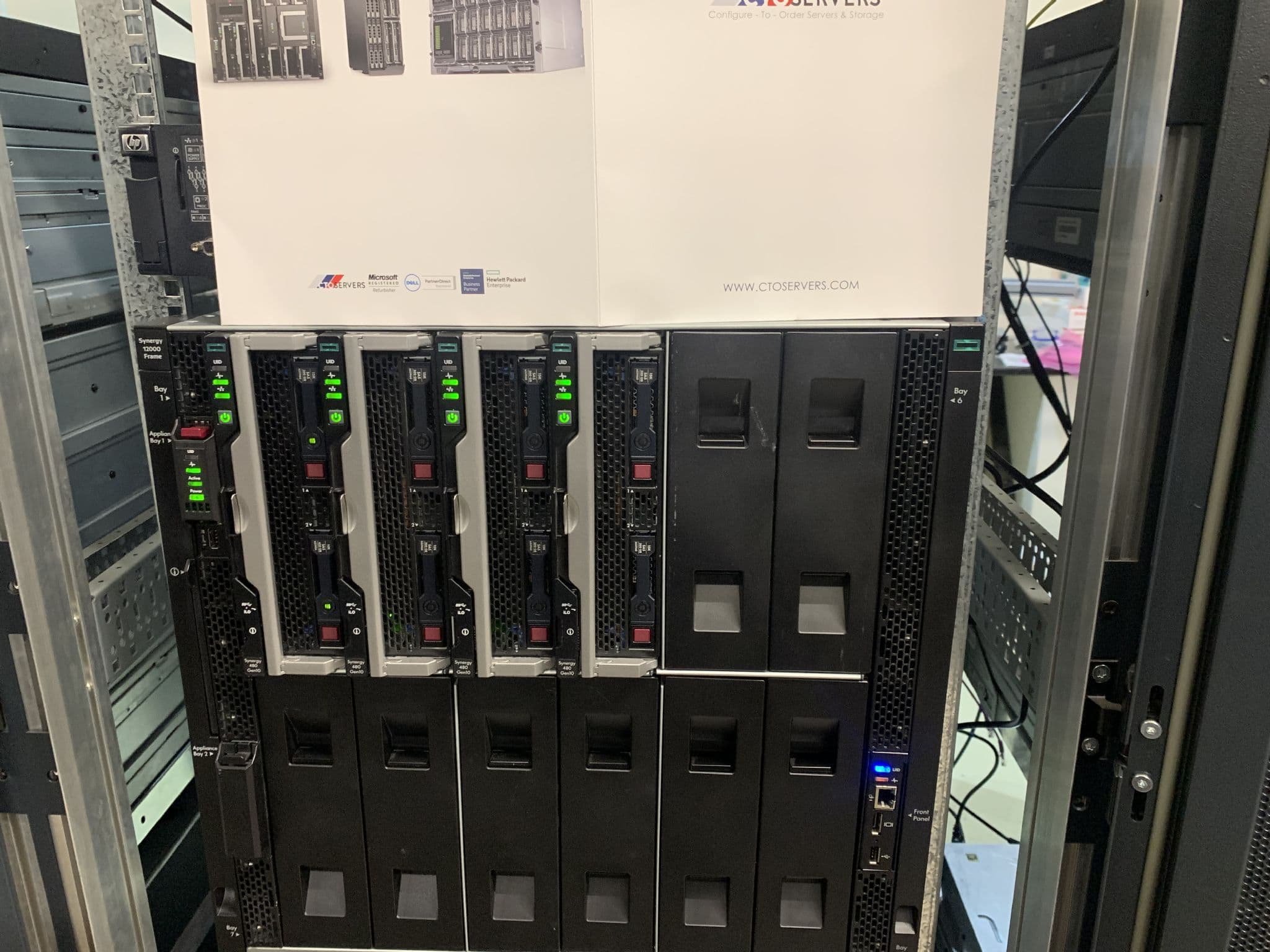 HPE Synergy 12000 Frame incl 4x Synergy 480 Gen11 Compute Module 8x ...