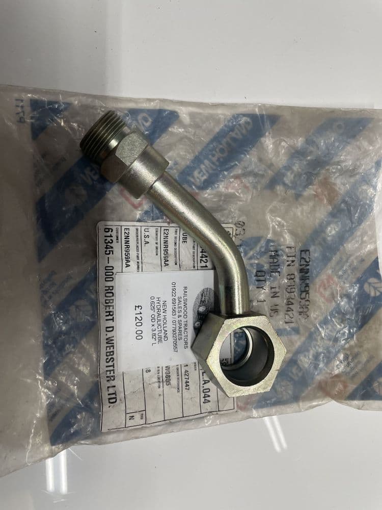 NEW HOLLAND HYDRAULIC TUBE 0 625" OD X 3 82" L