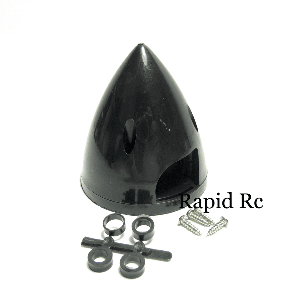 2 Bladed Spinner 2 25" - 57mm Black