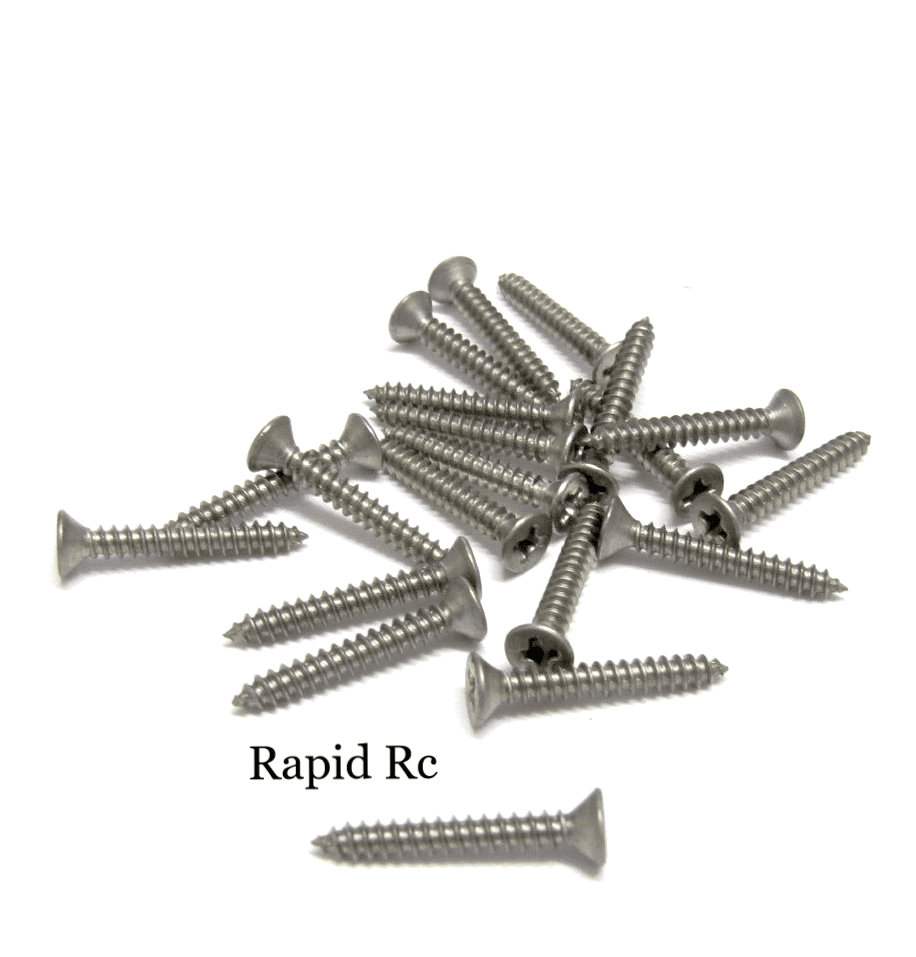 2 2mm x 16mm Stainless steel Counter Sunk Phillips Head Self Tapping screw