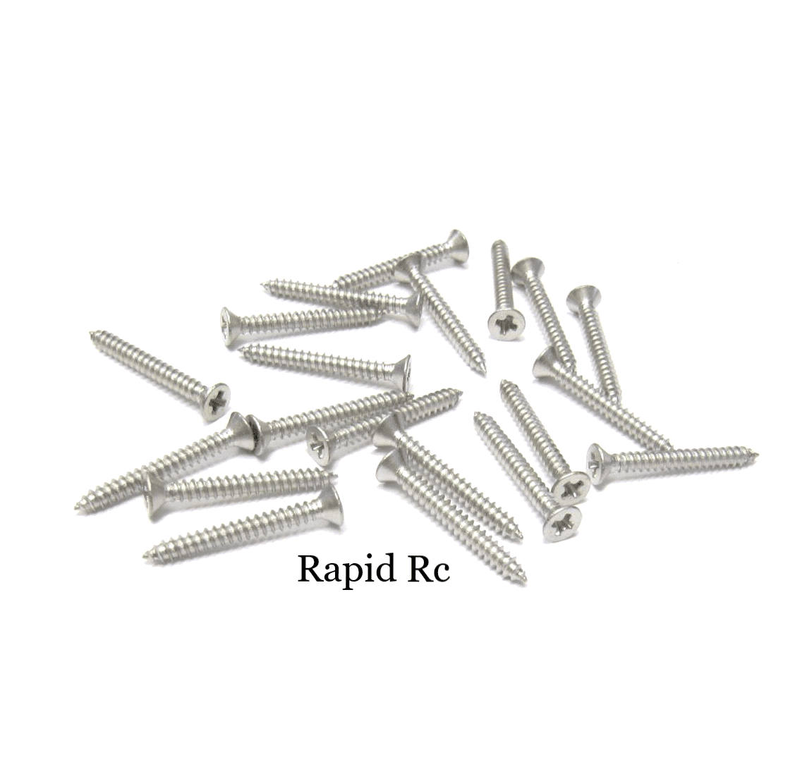 2 2mm x 19mm Stainless steel Counter Sunk Phillips Head Self Tapping screw