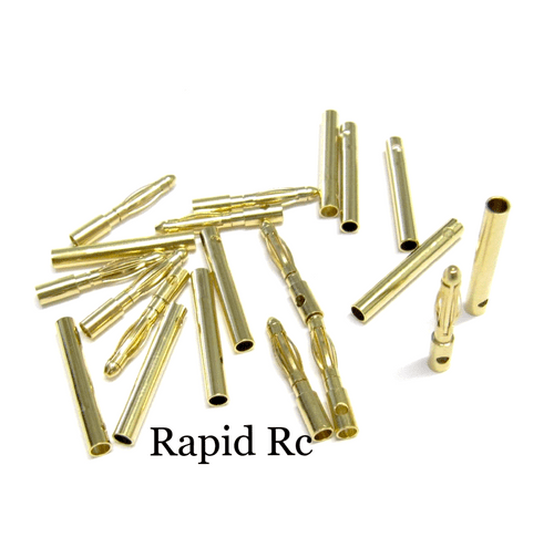 2mm Gold Connectors 10 pairs 20pc Long