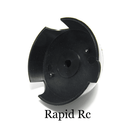 3-Blade Black Spinner 2 1/4in 56mm
